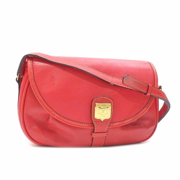 Celine | Bags | Celine Shoulder Bag Ladies Red Leather | Poshmark
